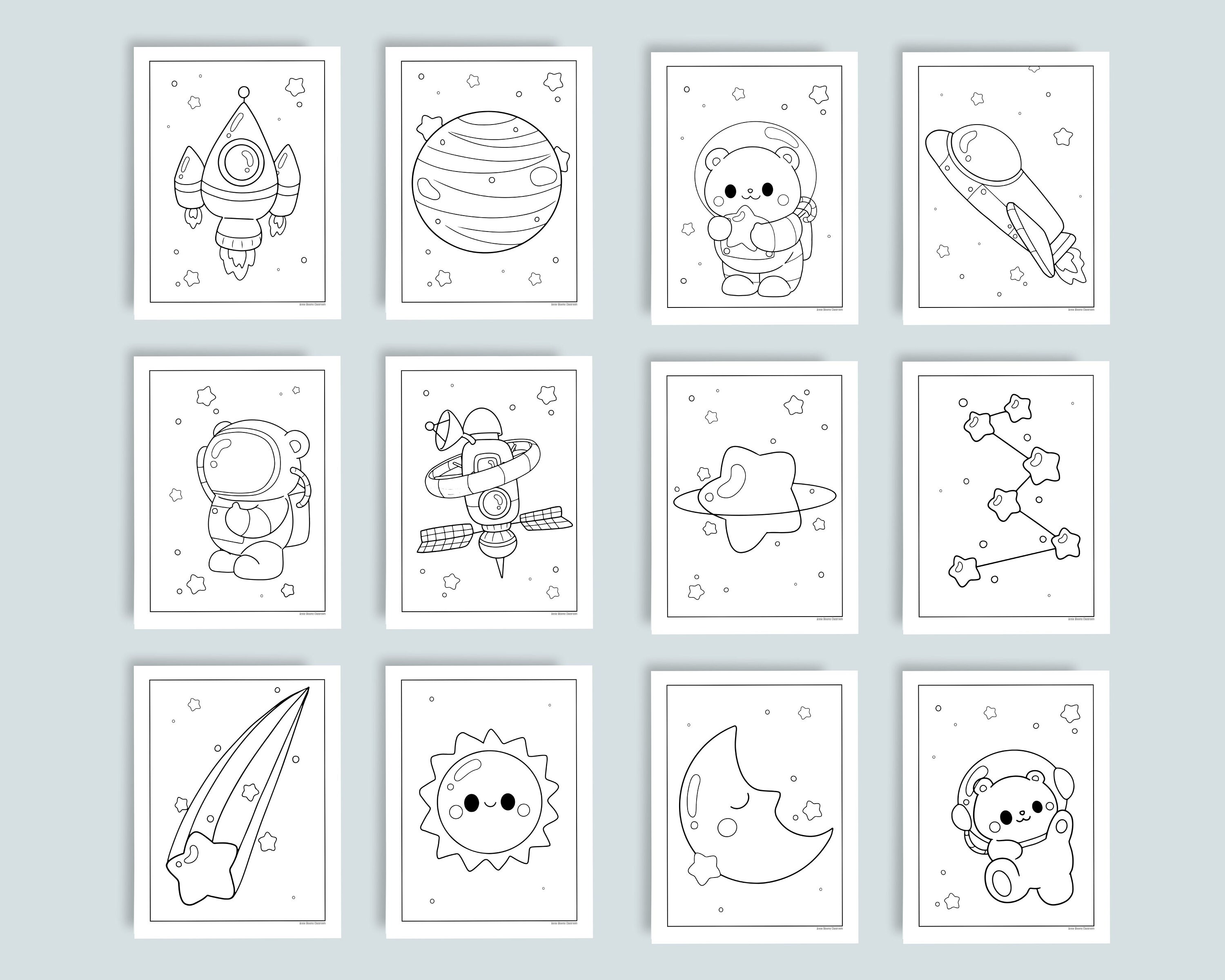 Space Coloring Pages for Kids - Fun and Educational Activities for ...