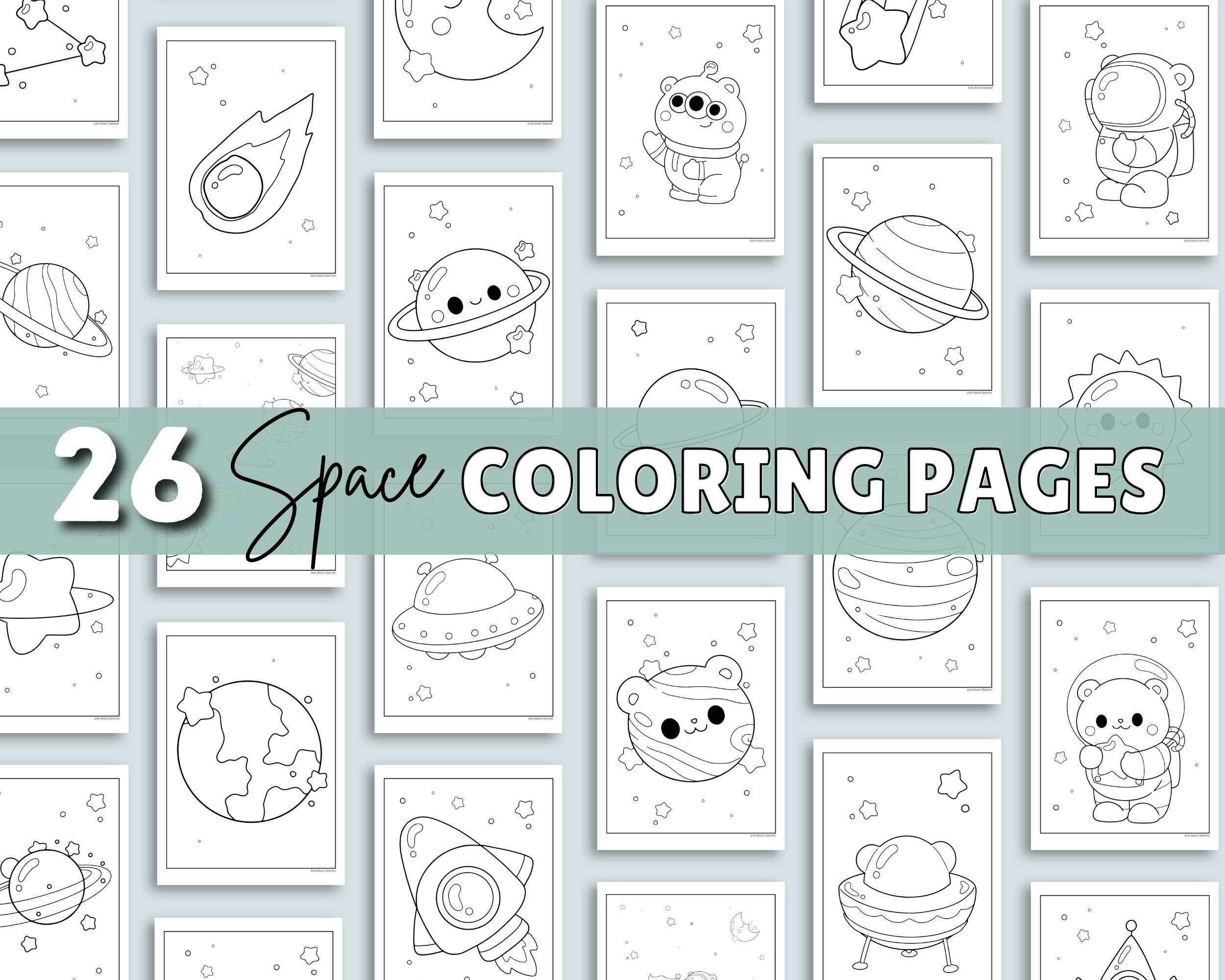Space Coloring Pages for Kids - Fun and Educational Activities for ...