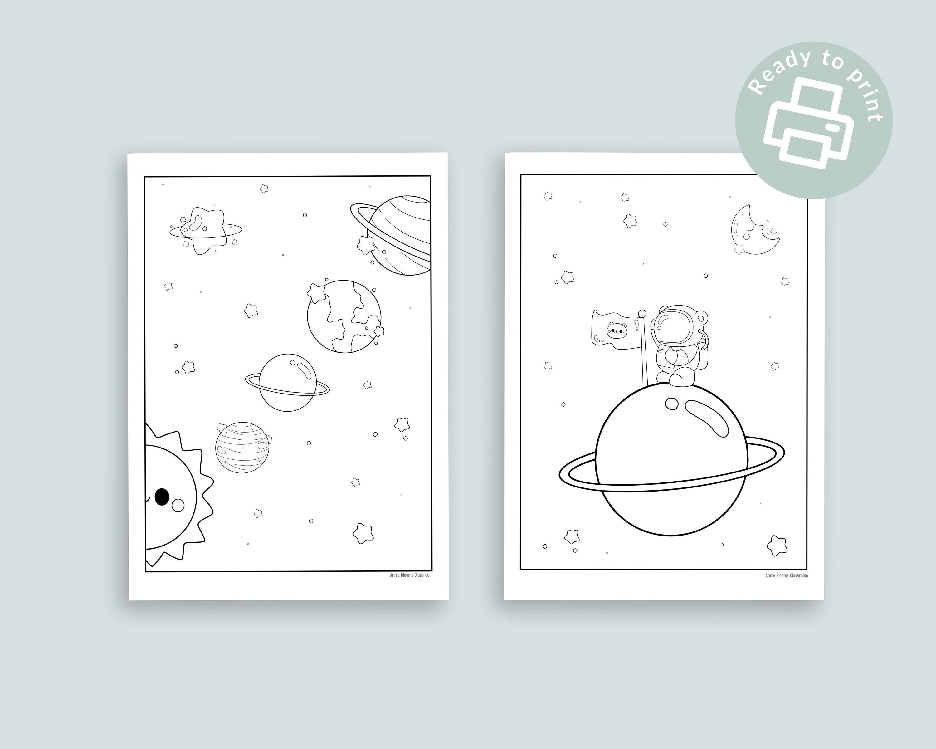 Space Coloring Pages for Kids - Fun and Educational Activities for ...