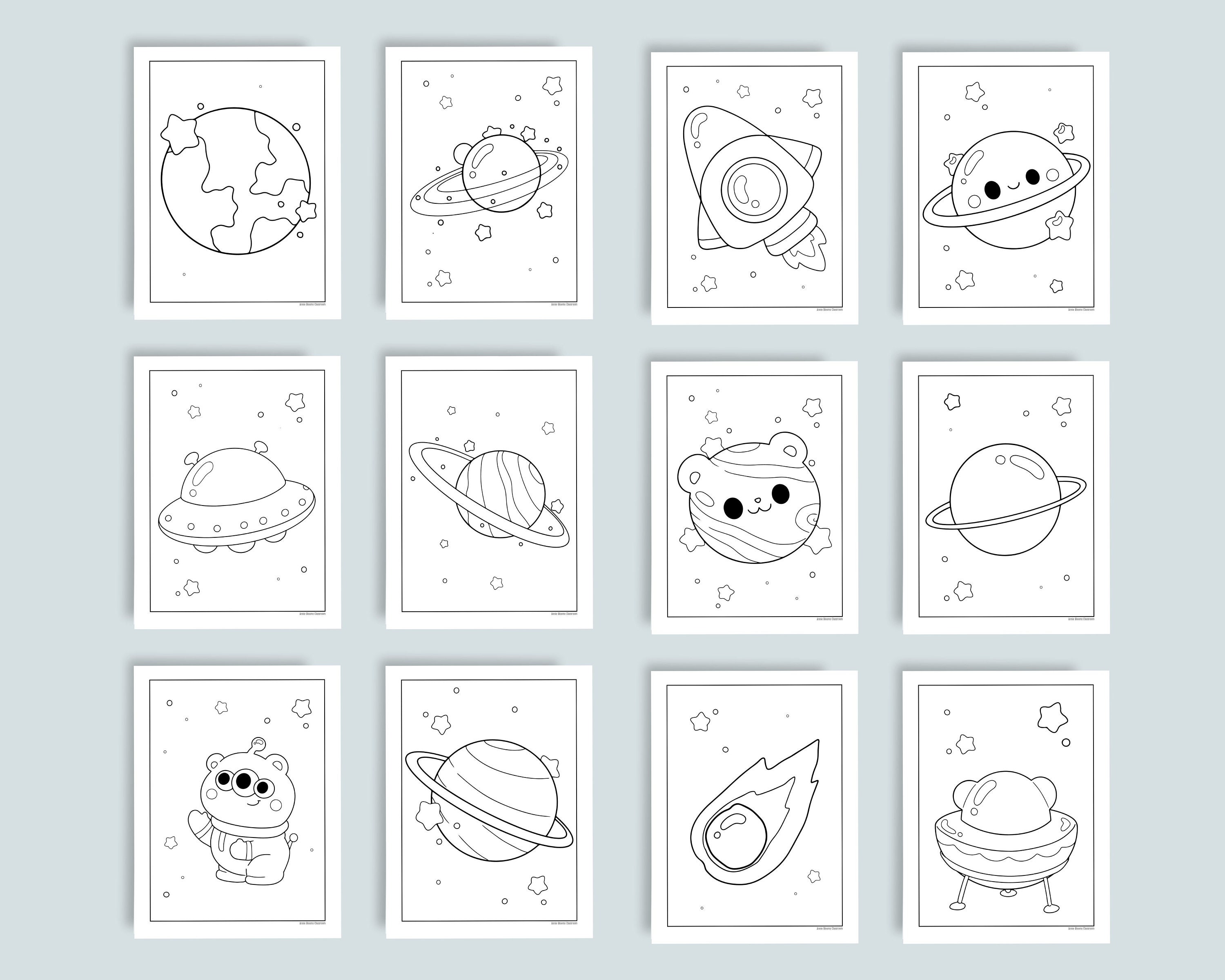 Space Coloring Pages for Kids - Fun and Educational Activities for ...