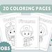 Professions Coloring Pages for Kids: Preschool - Kindergarten ...