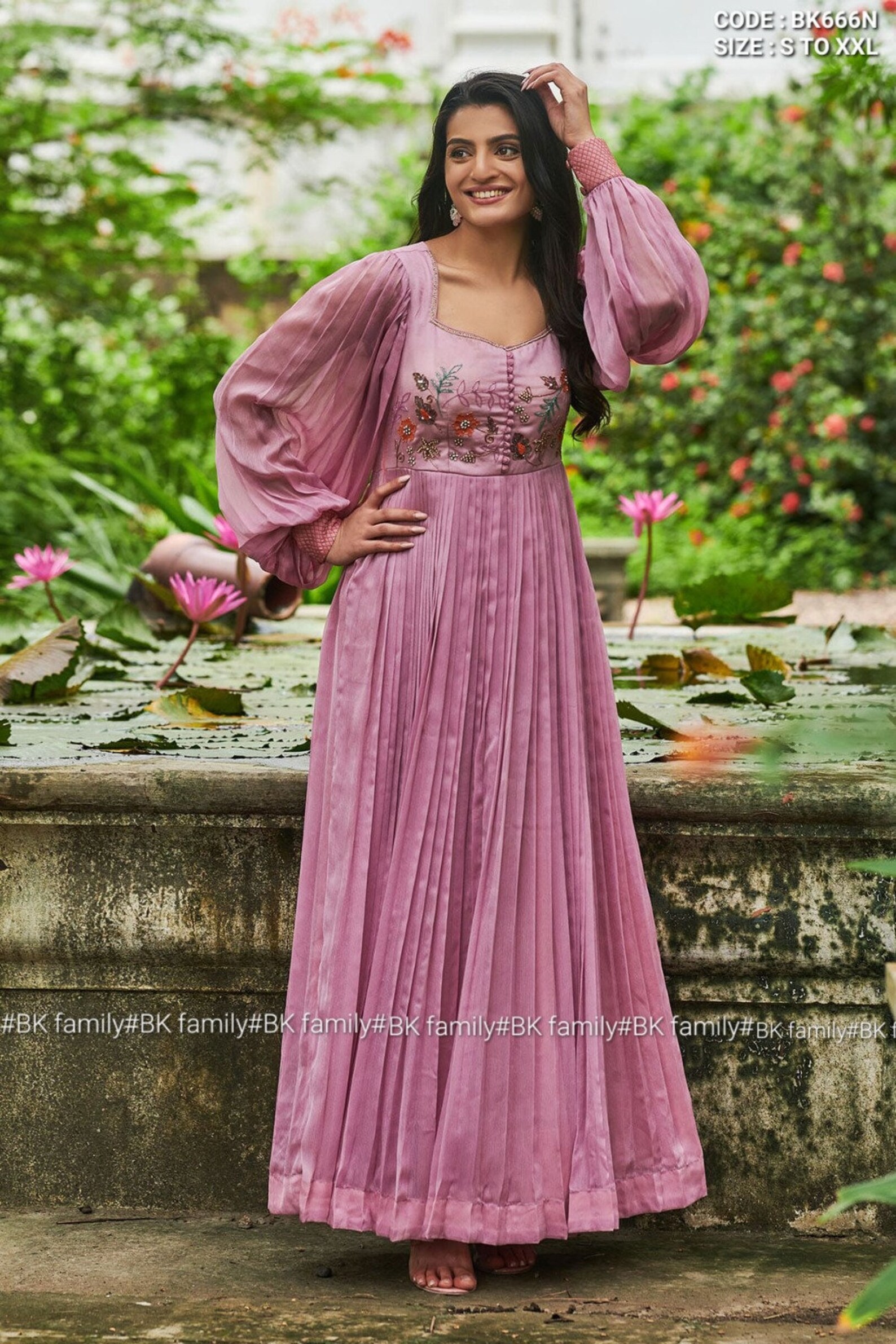 Pink Gown Designer Gown for Womenpink Party Wear Indian - Etsy