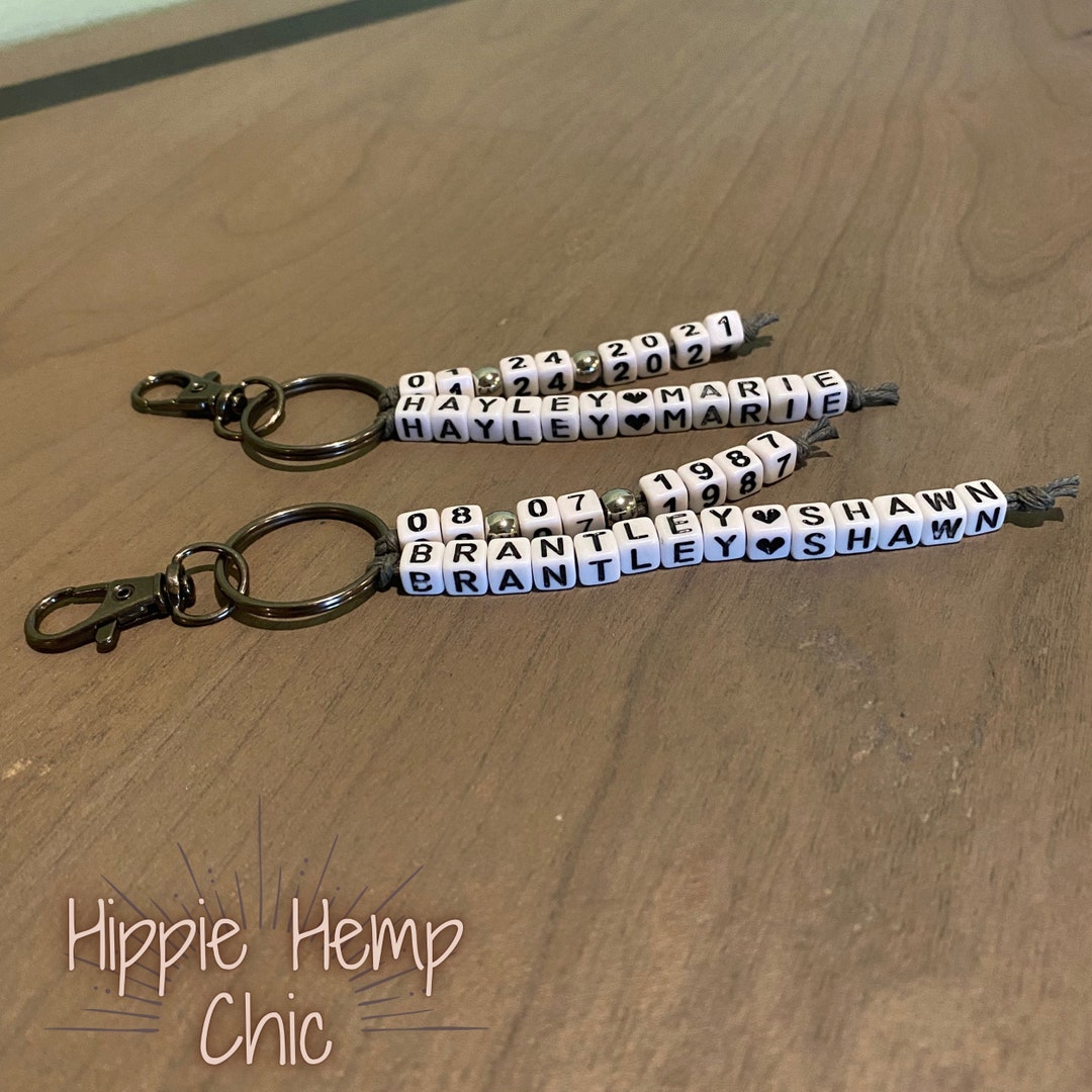 Personalized Name Keychain Birthday Key Ring Custom Key - Etsy