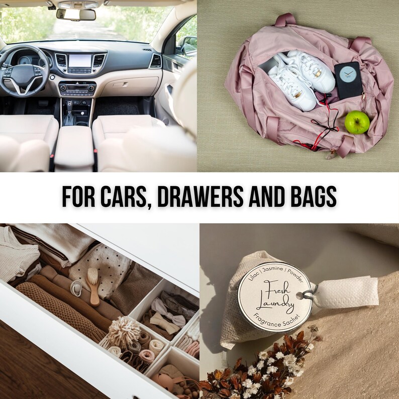 Linen Scented Sachet Air Freshener for Home Fresh Laundry Scent ...