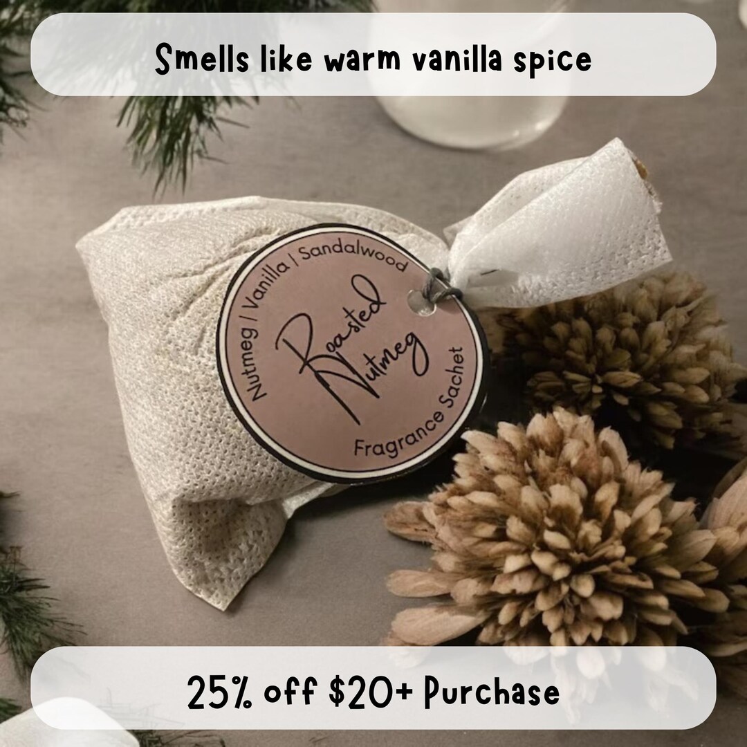 Scented Air Freshener Sachet, Roasted Nutmeg Scent Bag, Home Fragrance ...