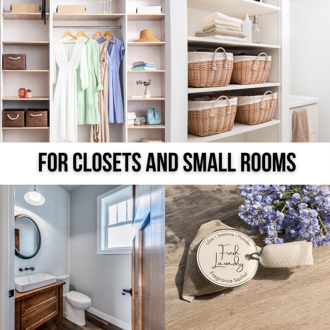 Linen Scented Sachet Air Freshener for Home Fresh Laundry Scent ...