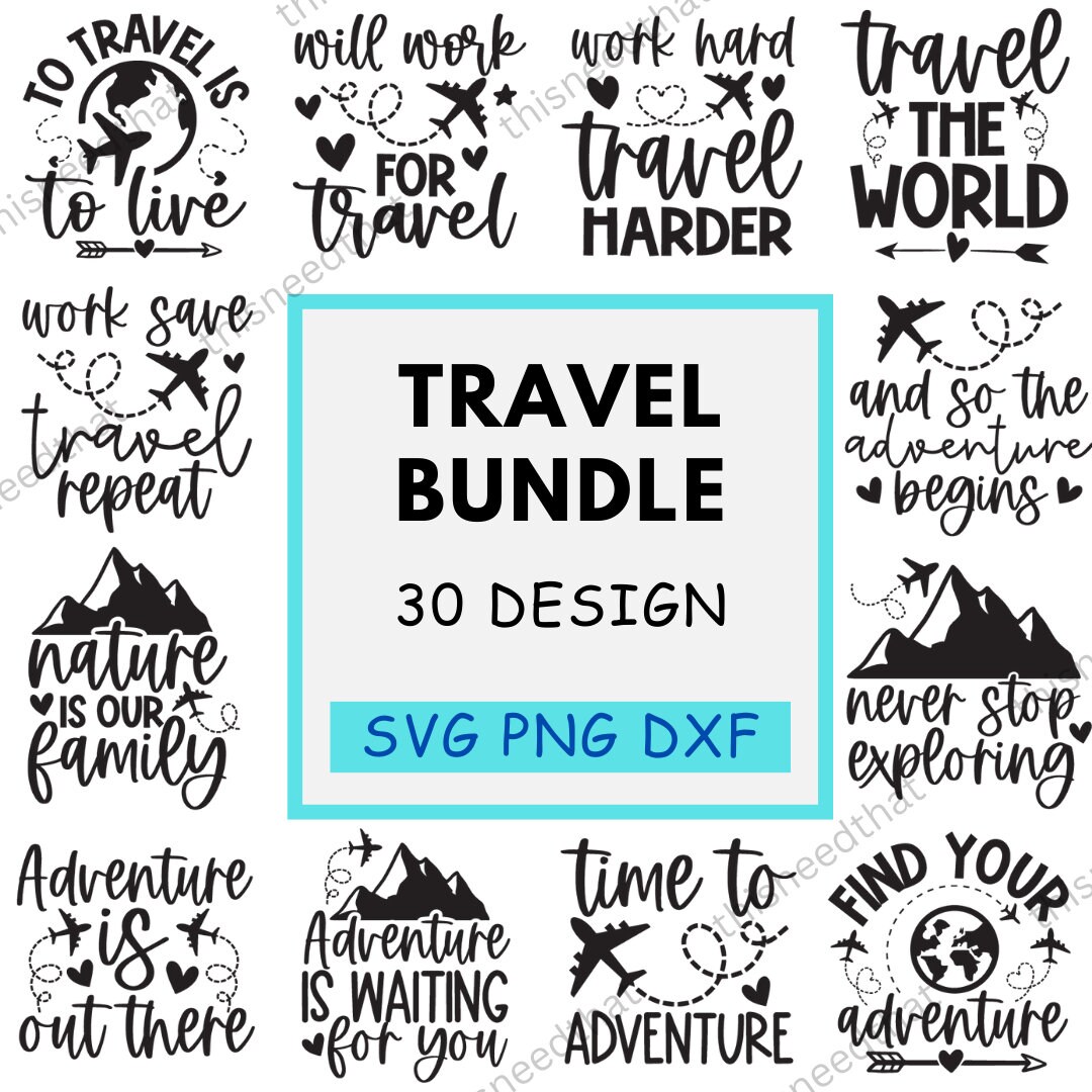 Travel Svg Bundle Funny Travel Svg Traveling Svg Travel - Etsy Australia