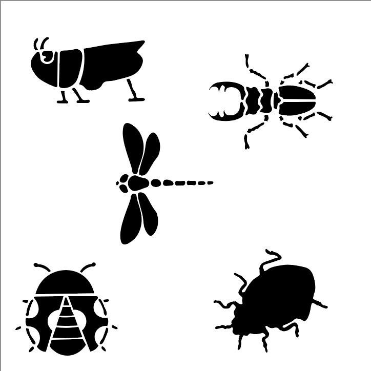 20 Insect SVG Files Silhouettes and Outlines - Etsy