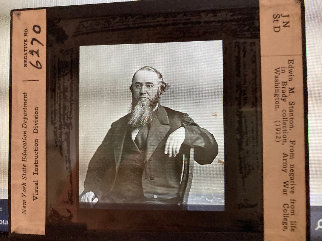Edwin M Stanton From Negative From Life in Brady Collection Army War ...