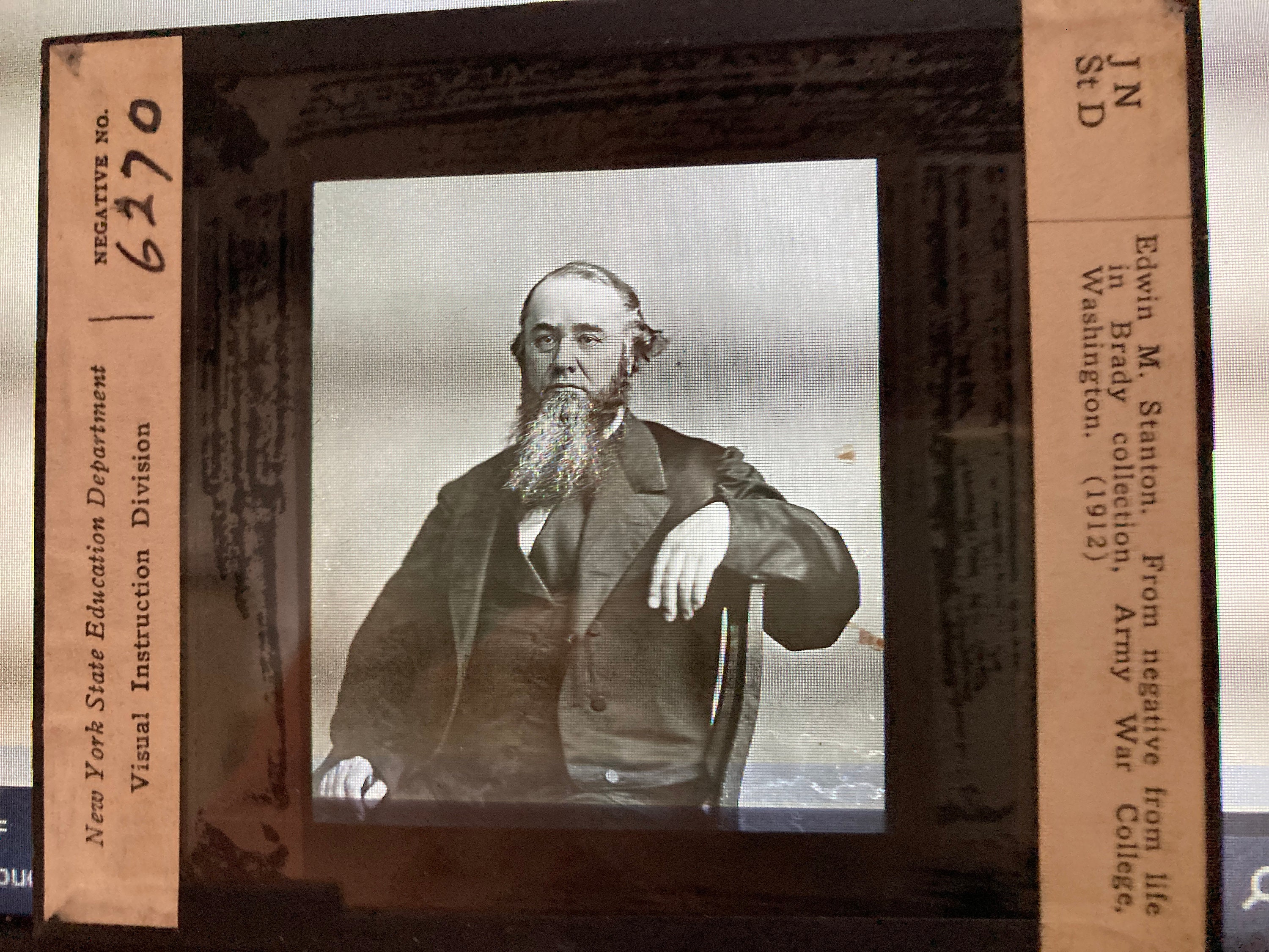 Edwin M Stanton From Negative From Life in Brady Collection Army War ...