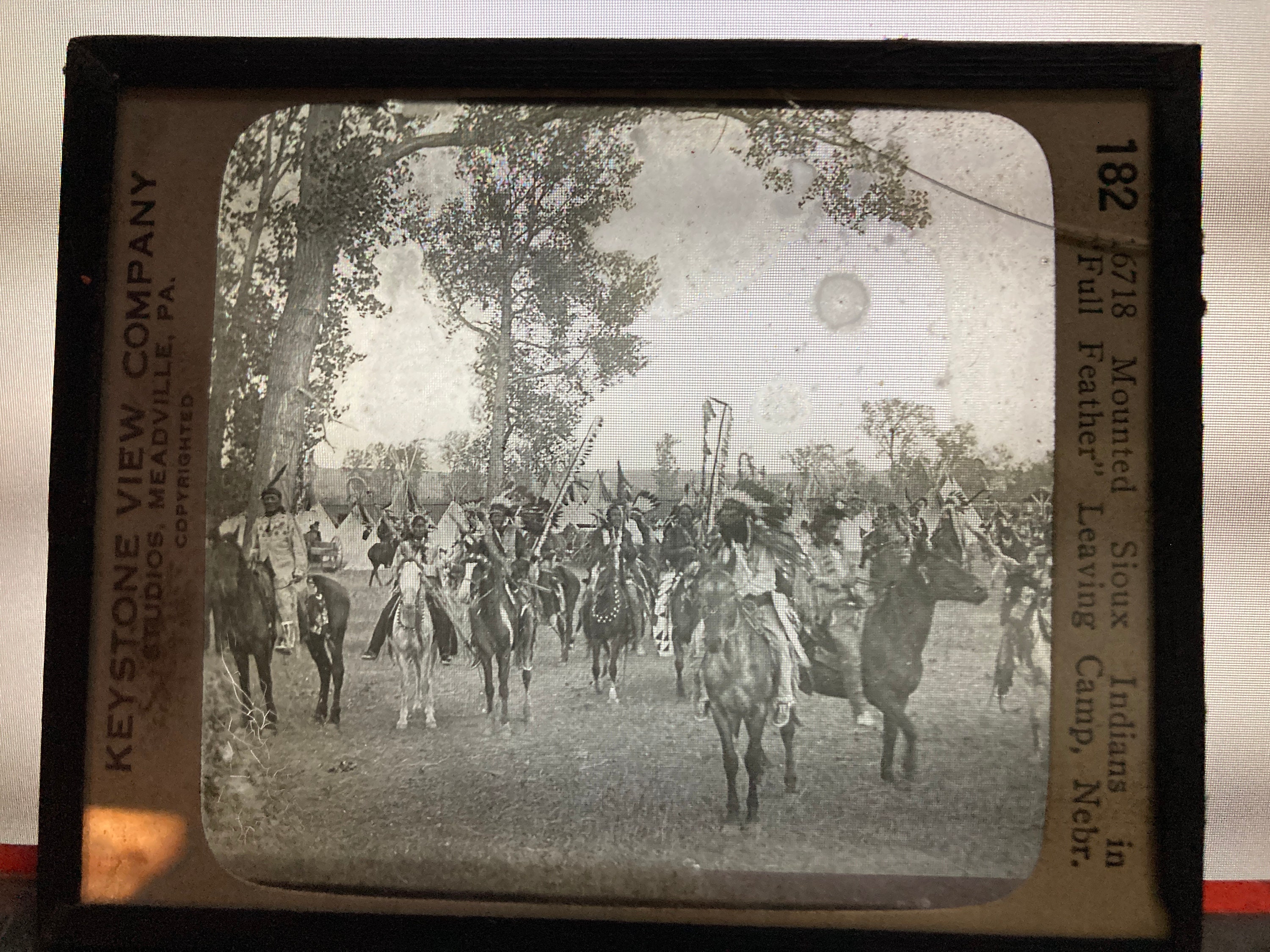 Mounted Souix Indians in Full Feather Leaving Camp Keystone View Co - Etsy