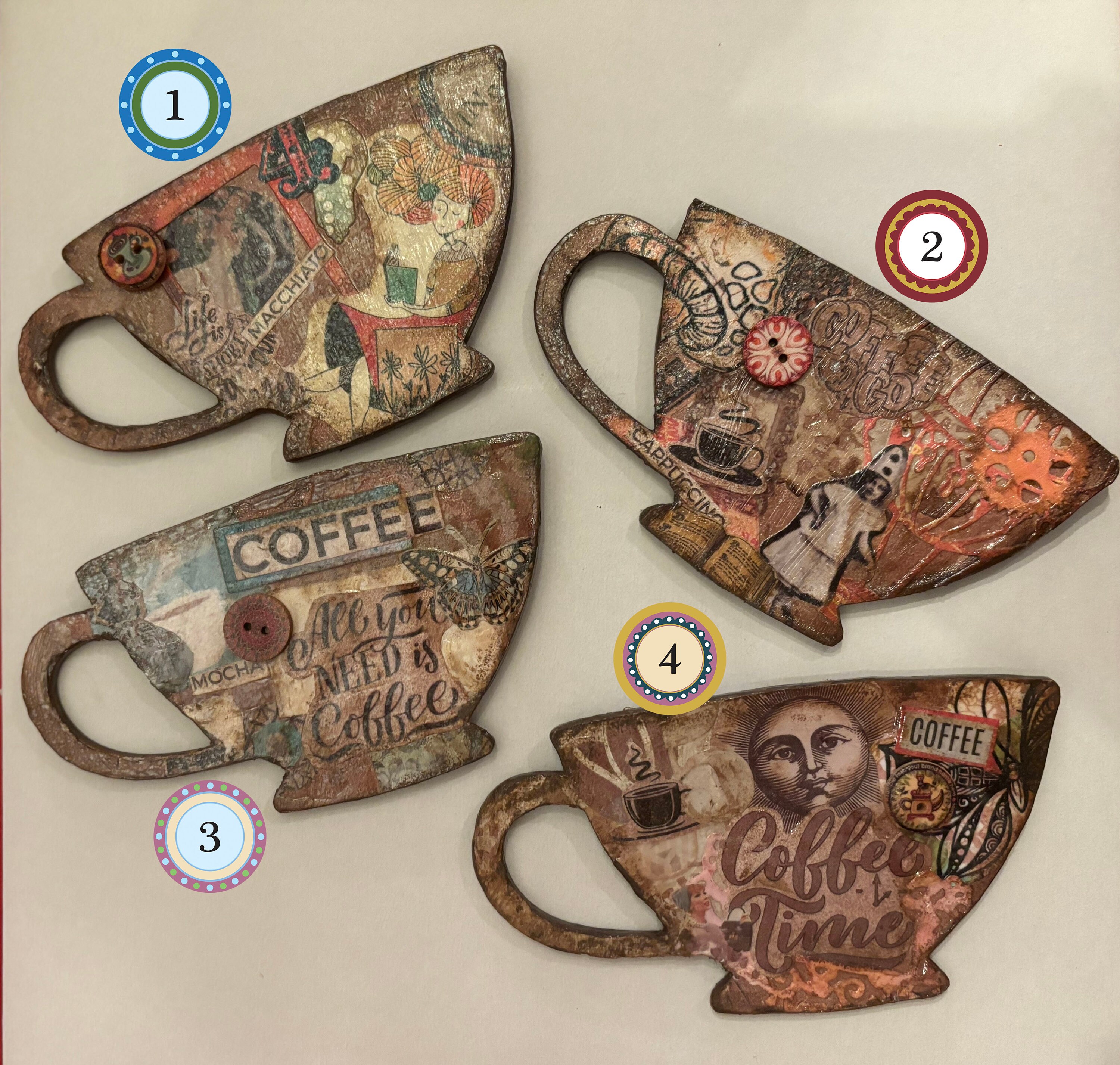 Coffee Love 4x3 Collage Art for Coffee Lovers - Etsy