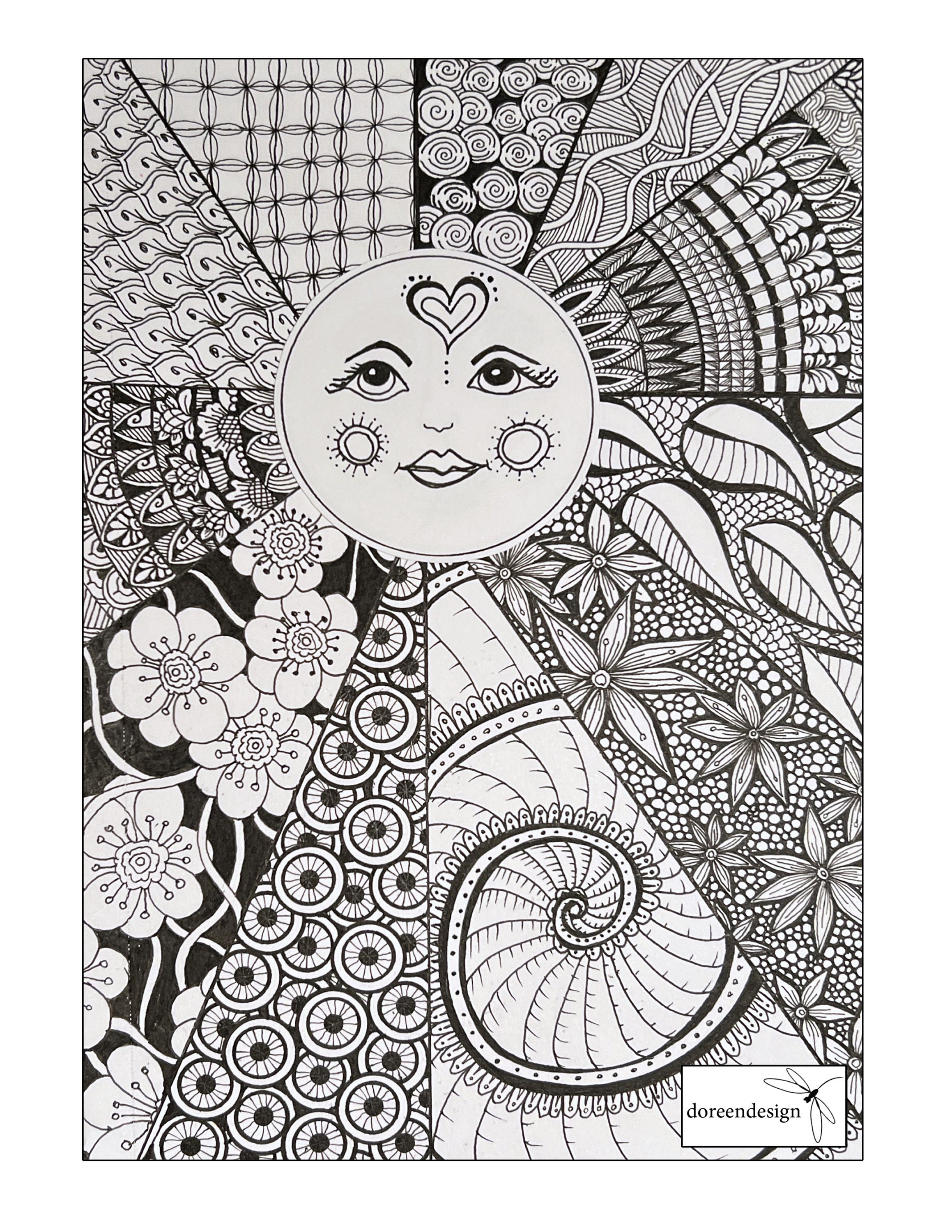 My Sunshine - Designs for Coloring – Hand Drawn Art! Download and Start ...