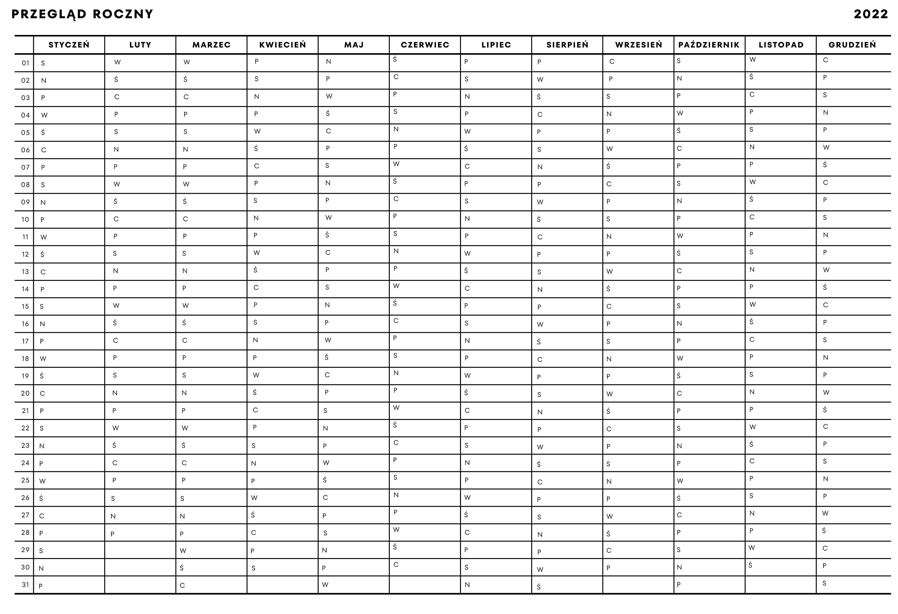 Plan Your 2023 Planner, Year Summary Digital Printable Mindfull EN ...