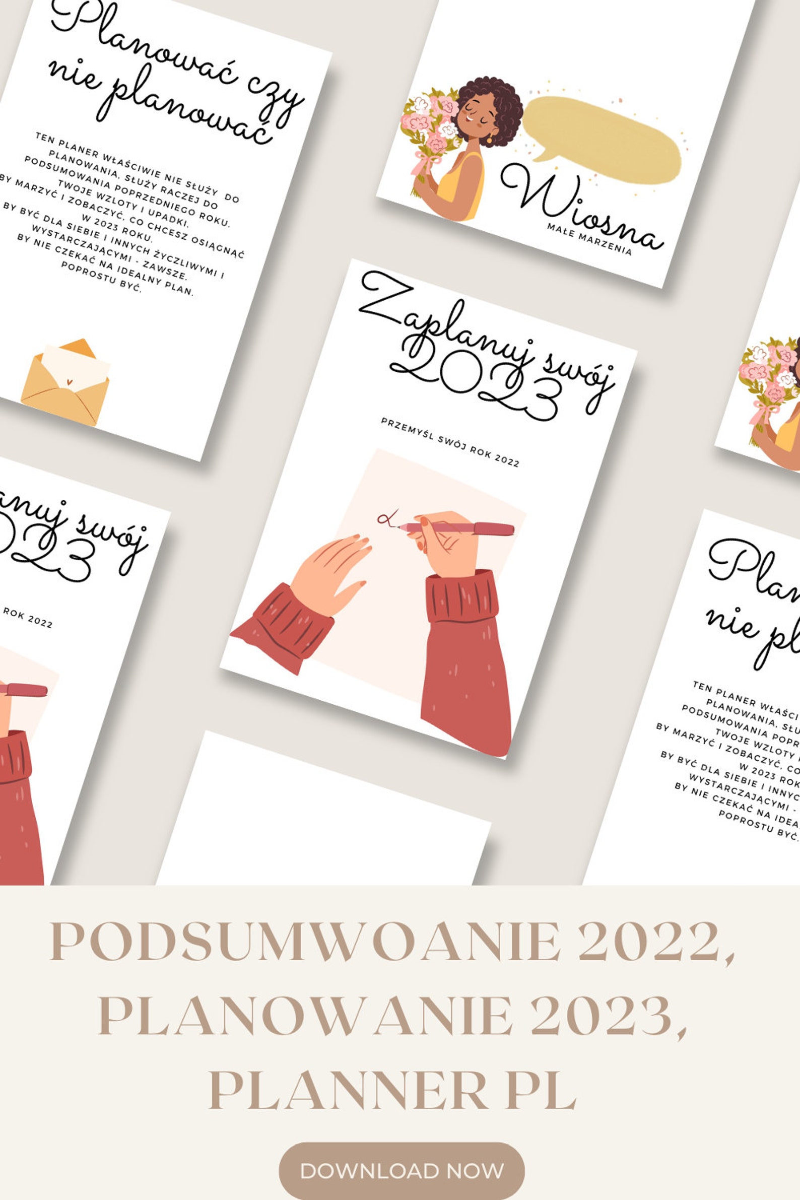 Plan Your 2023 Planner, Year Summary Digital Printable Mindfull EN ...