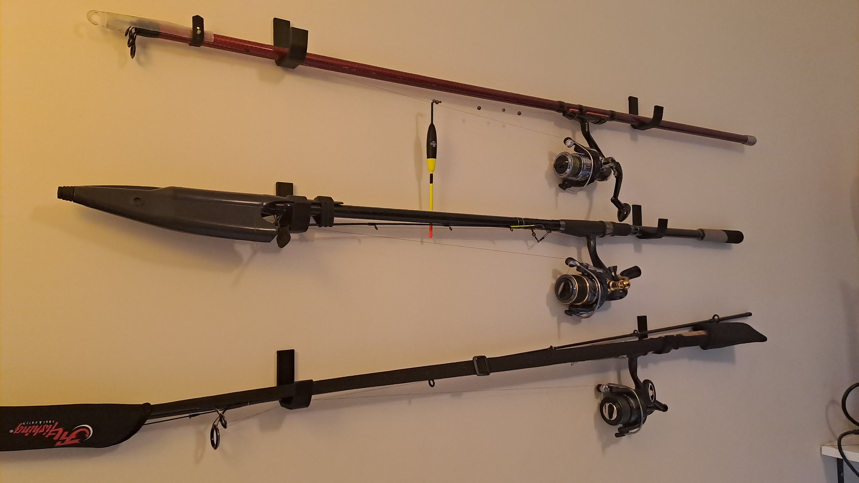 Fishing Rod Wall Holder | Fishing Pole Wall Rack | 3D Printed - Etsy