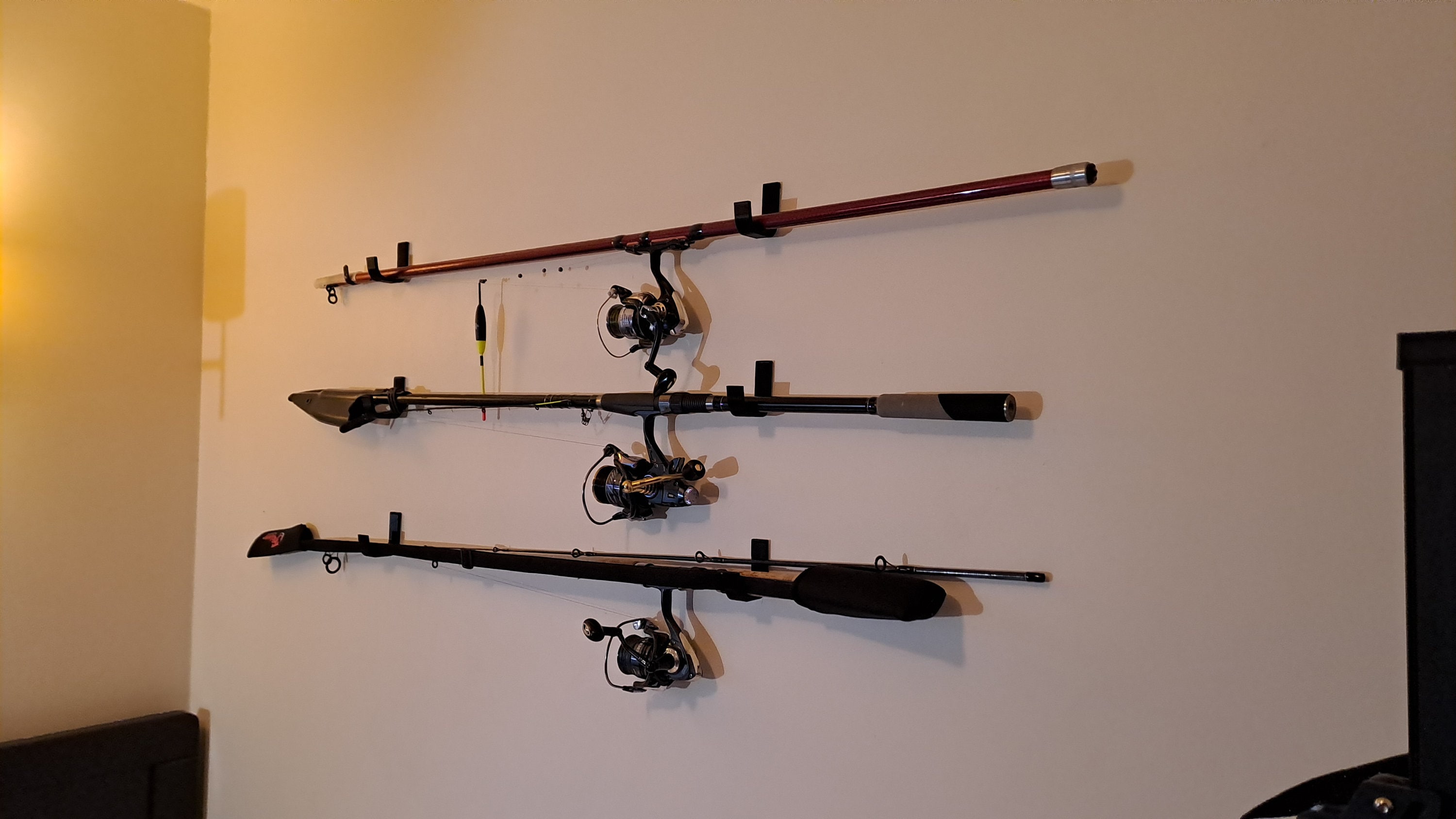 Fishing Rod Wall Holder | Fishing Pole Wall Rack | 3D Printed - Etsy