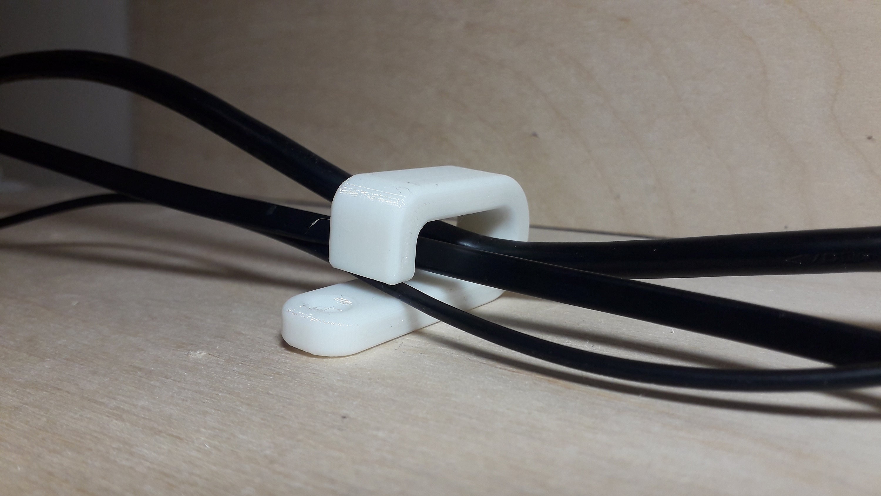 Under Desk Cable Holder | Clip for Cable Management - 3D Printed - Etsy