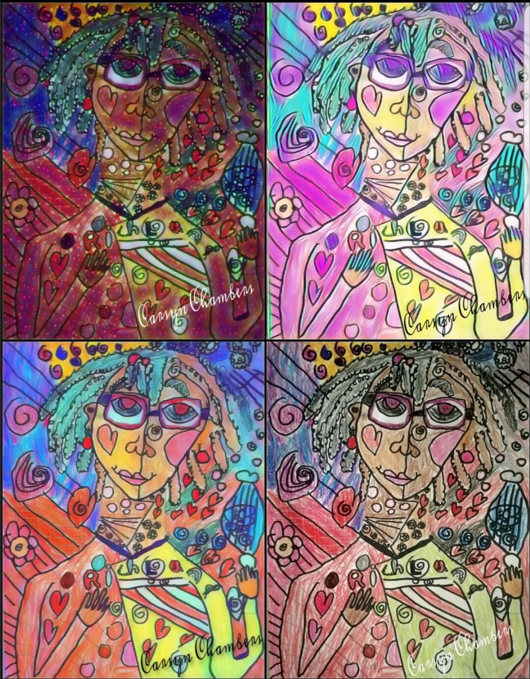 Self-portrait 8x10 CANVAS - Etsy