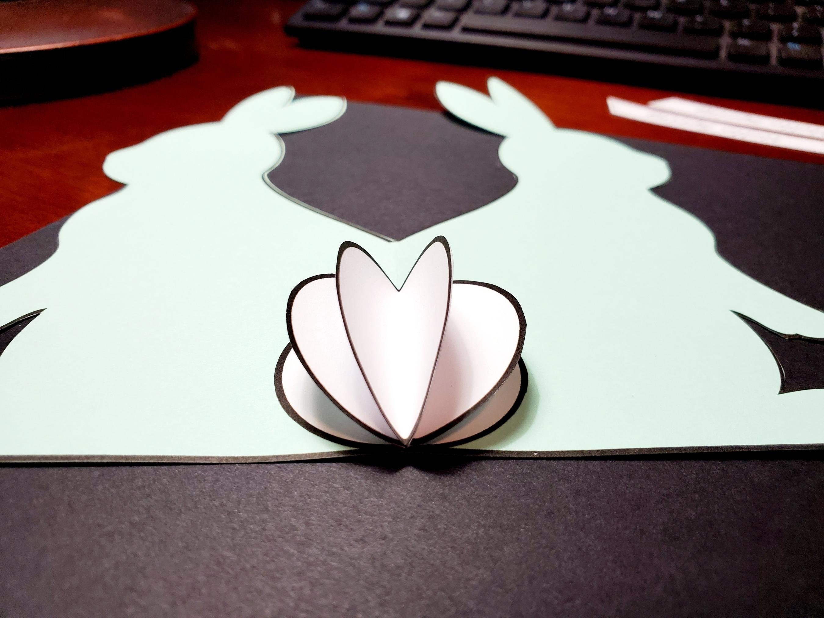 Printable DIY Easter Craft Bunny Card, Popup Easter Card Printable, 3D ...