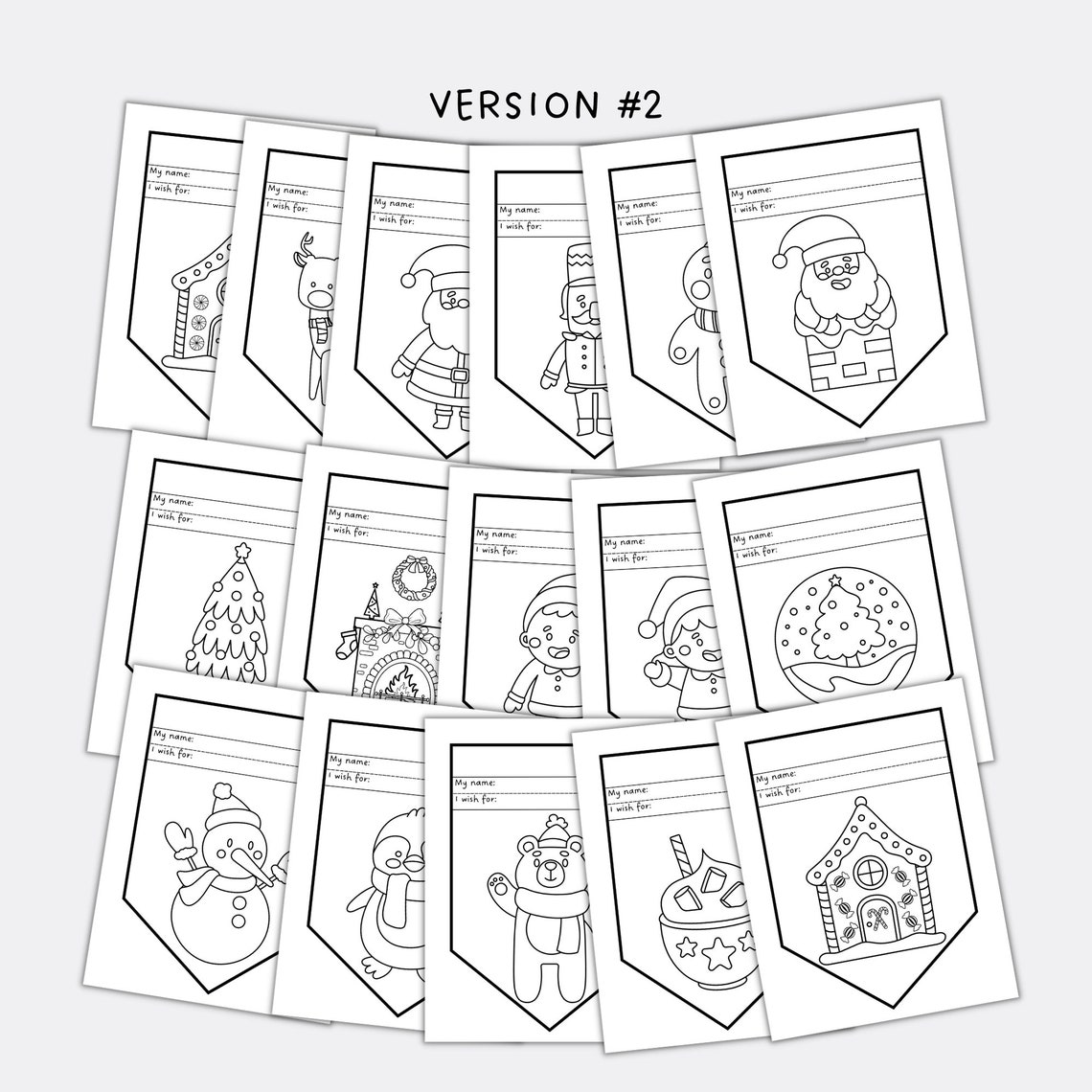 Printable Christmas Banner, DIY Coloring Banner, Classroom Student ...