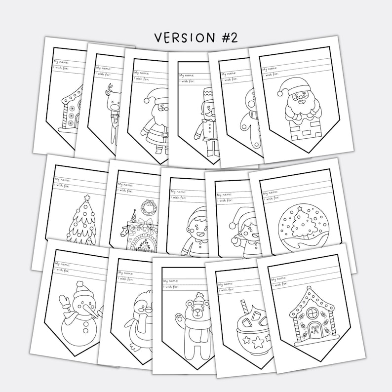 Printable Christmas Banner, DIY Coloring Banner, Classroom Student ...