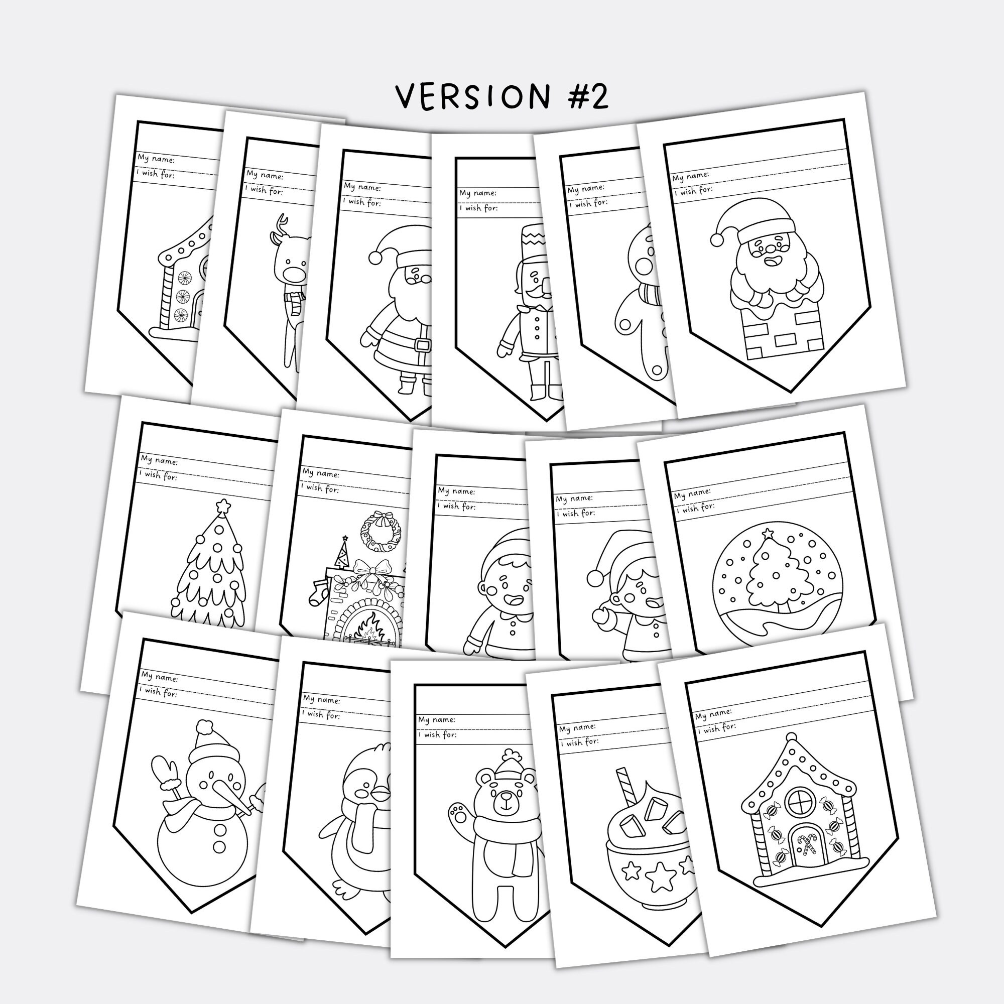 Printable Christmas Banner, DIY Coloring Banner, Classroom Student ...