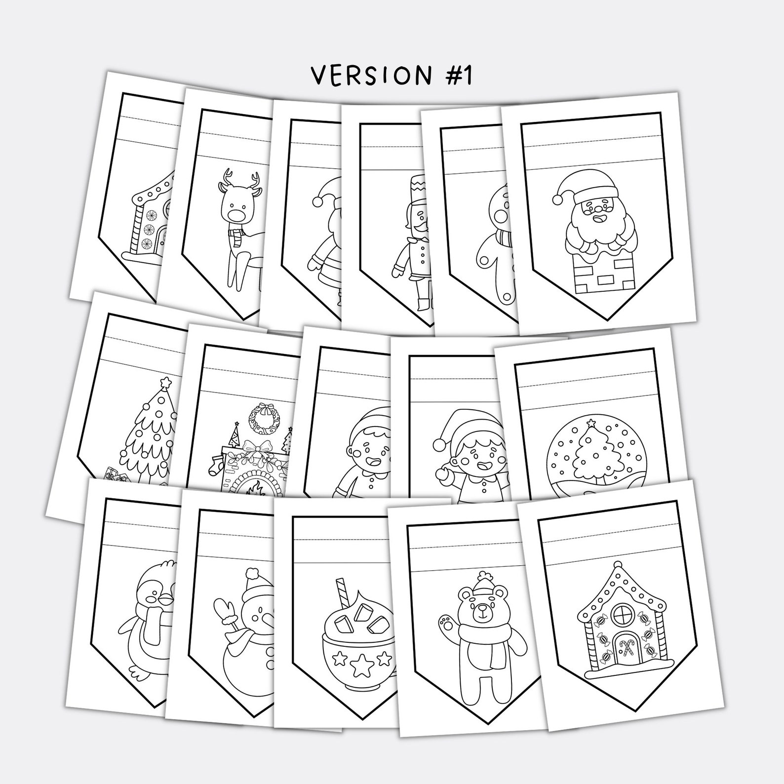 Printable Christmas Banner, DIY Coloring Banner, Classroom Student ...