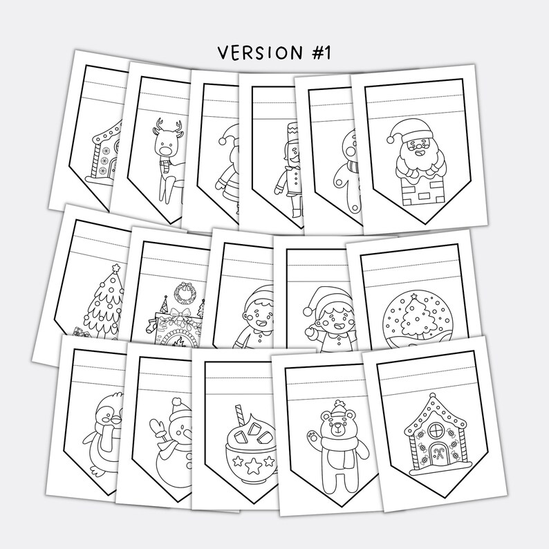 Printable Christmas Banner, DIY Coloring Banner, Classroom Student ...