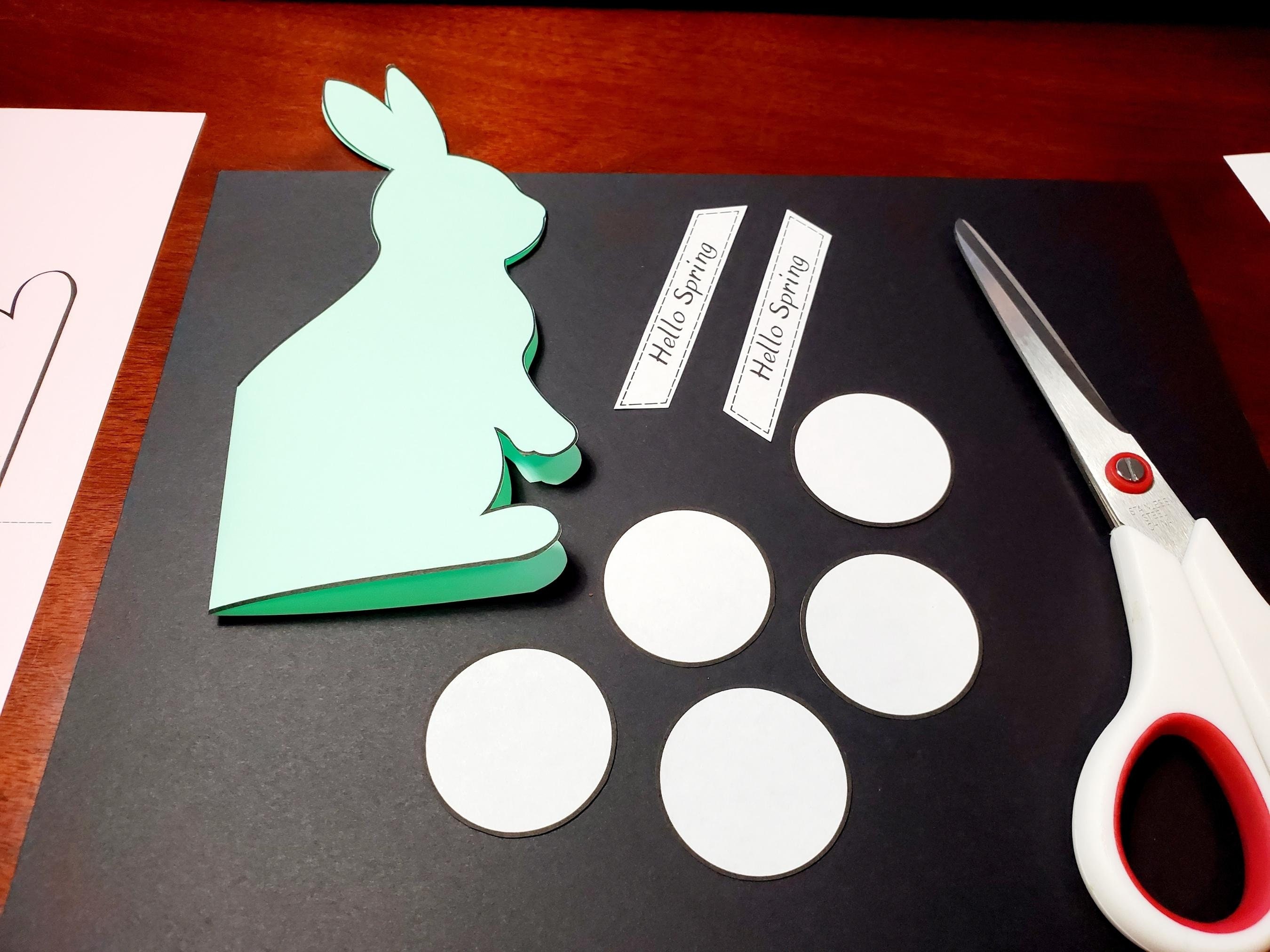 Printable DIY Easter Craft Bunny Card, Popup Easter Card Printable, 3D ...