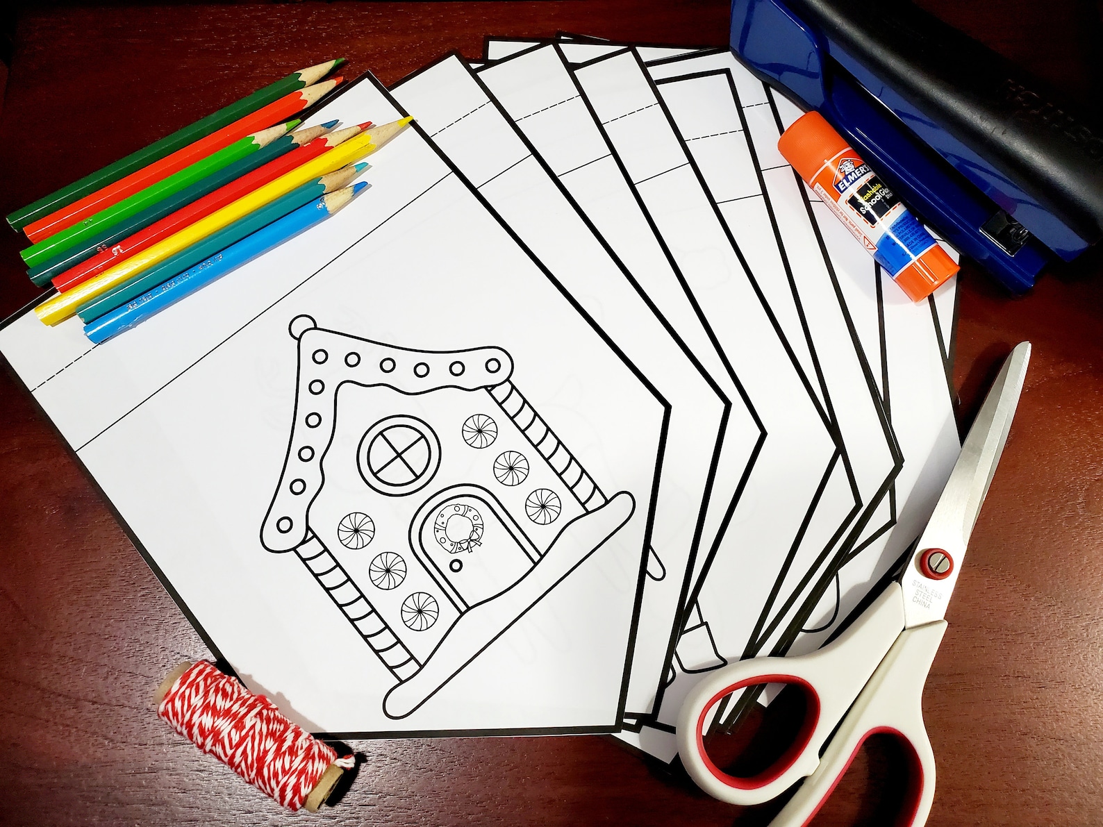 Printable Christmas Banner, DIY Coloring Banner, Classroom Student ...