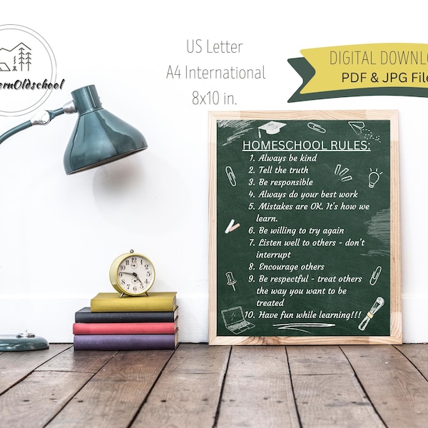 Homeschool Wall Art - Etsy