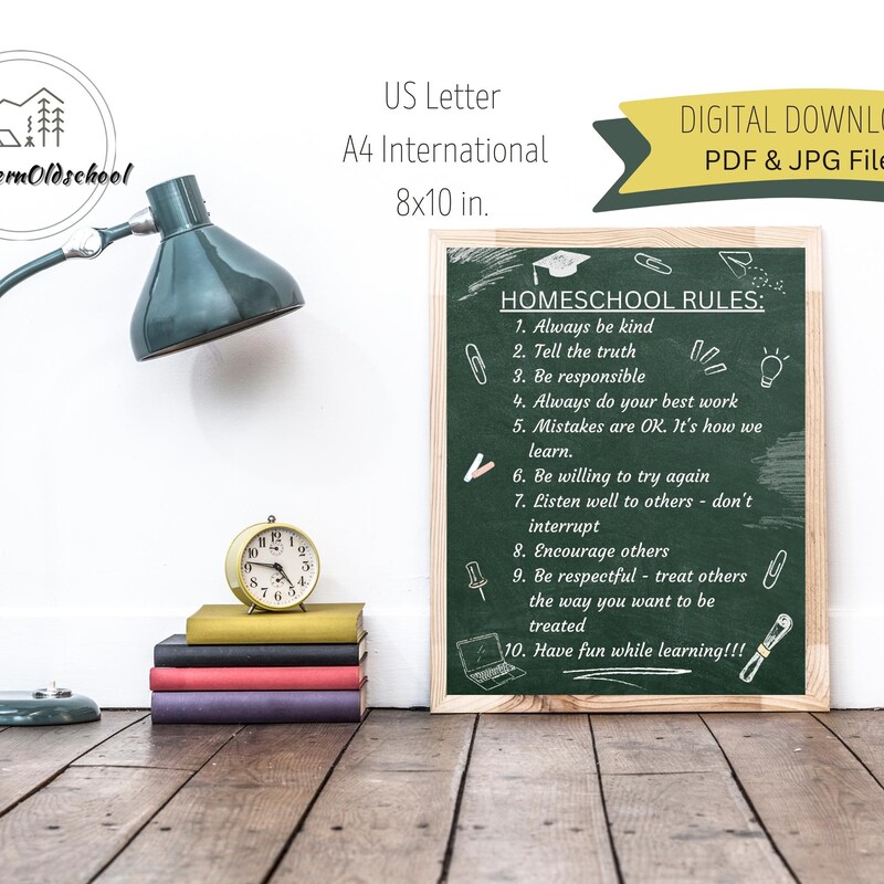 Homeschool Wall Art - Etsy