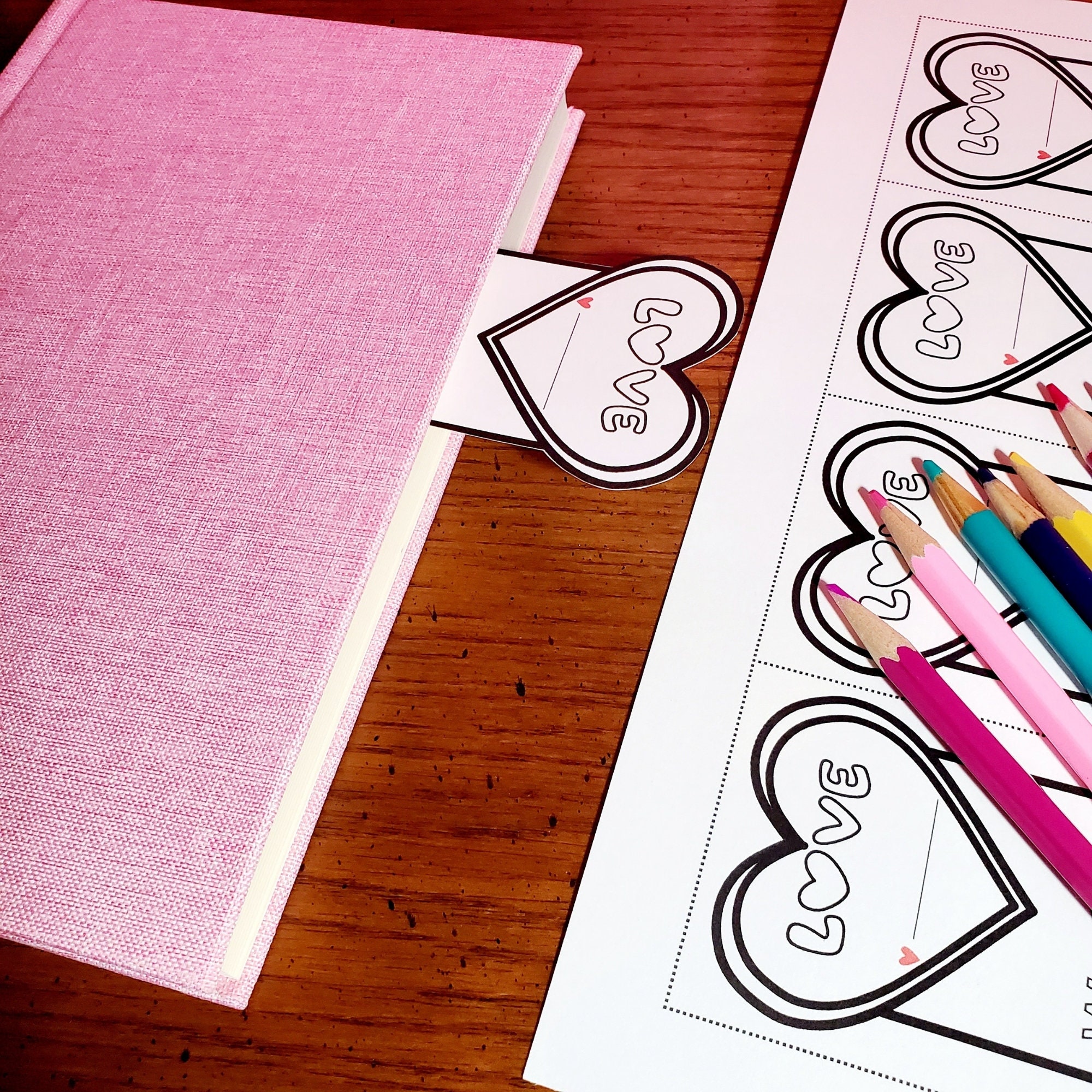 Printable Coloring Bookmarks for Friends, Friendship Gifts and ...