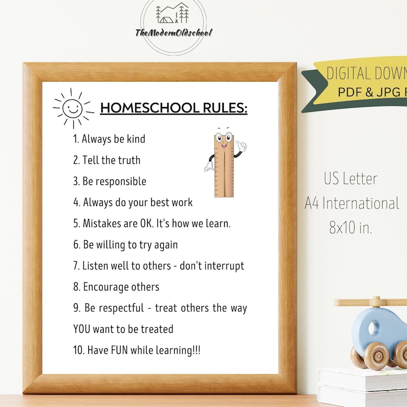 Homeschool Wall Art - Etsy