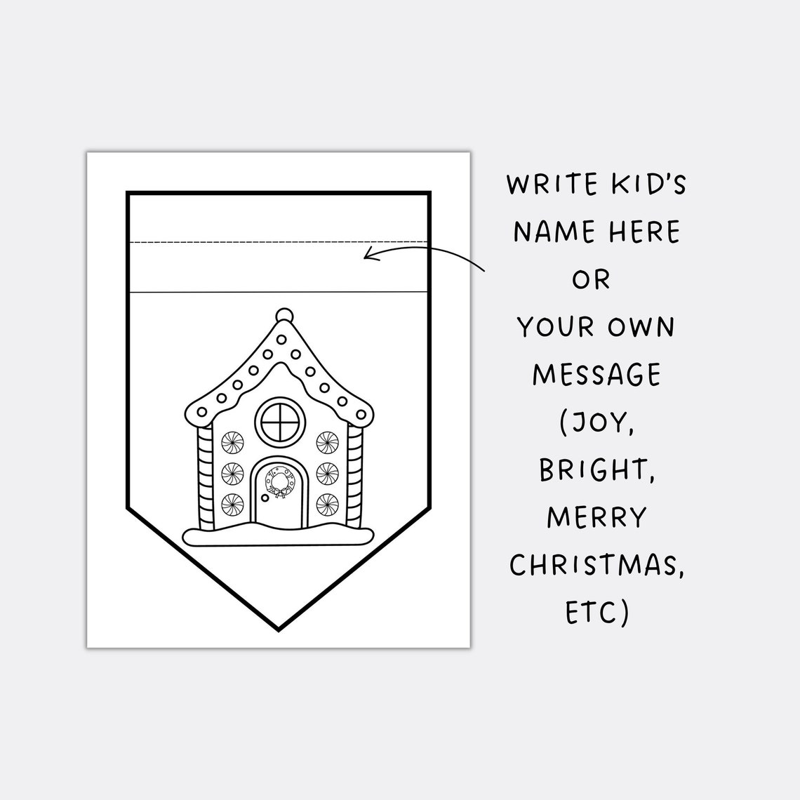 Printable Christmas Banner, DIY Coloring Banner, Classroom Student ...