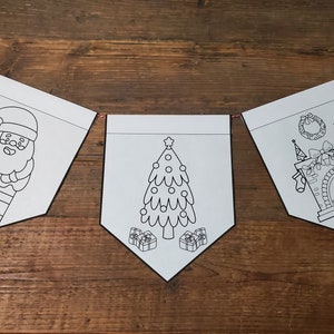 Printable Christmas Banner, DIY Coloring Banner, Classroom Student ...