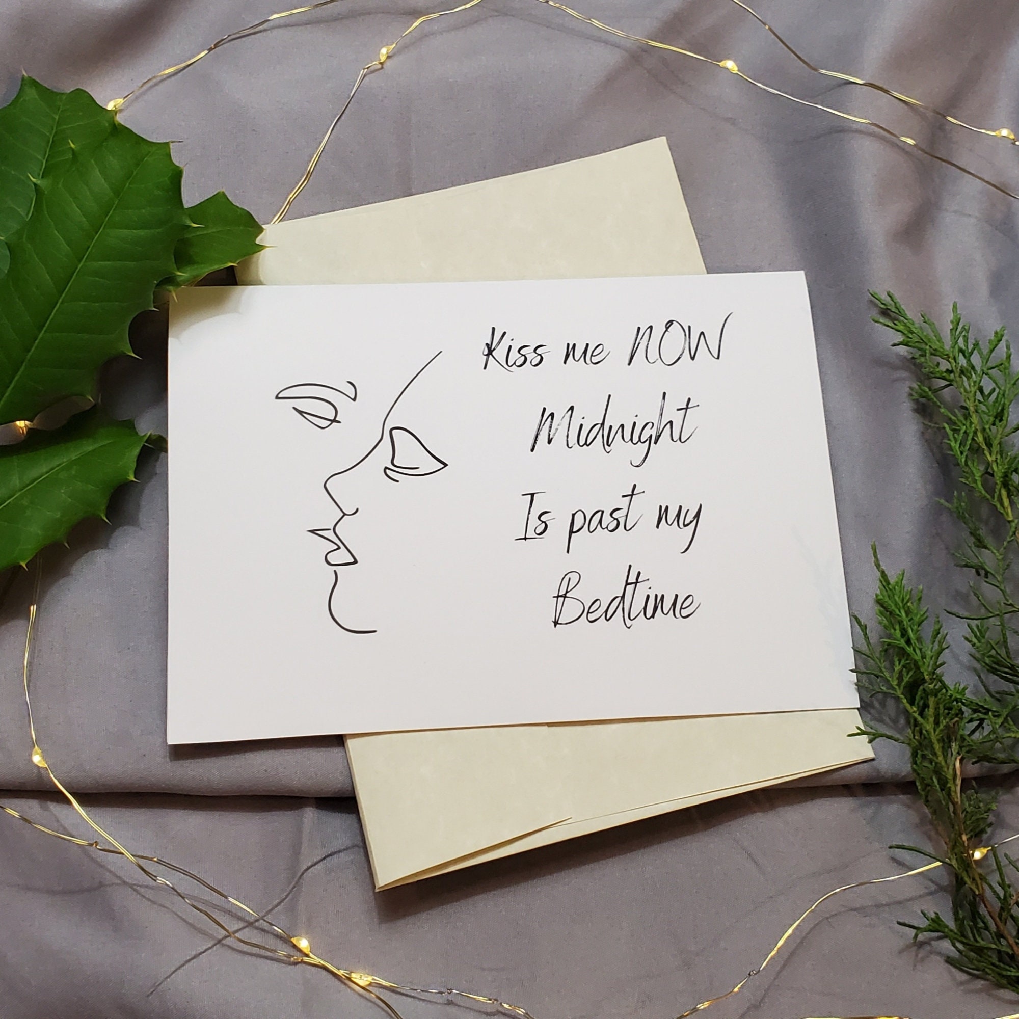 Romantic Card for Him or Her, Anniversary Card, Valentines Card, I Love ...