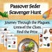 Passover Seder Scavenger Hunt, Pesach Seder Game, Passover Activity for ...