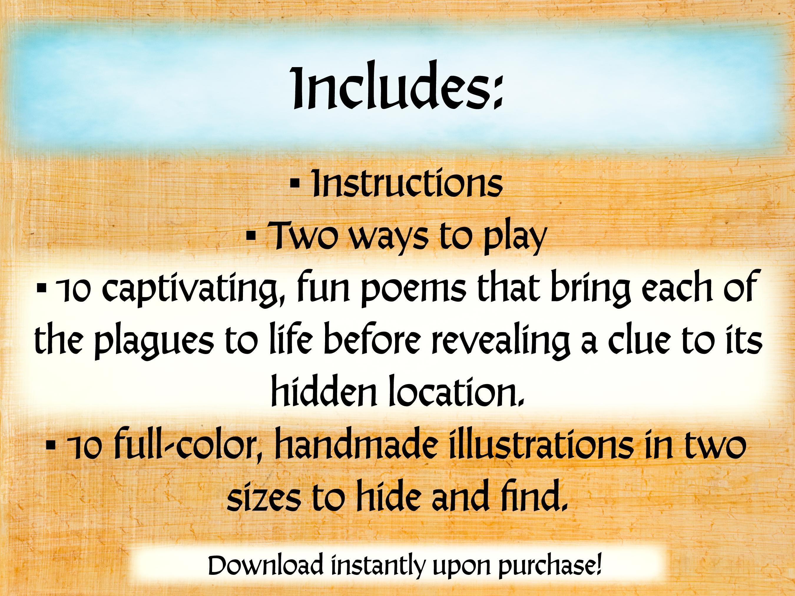 Passover Seder Scavenger Hunt, Pesach Seder Game, Passover Activity for ...