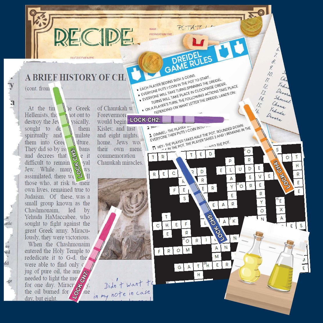 Escape Room Game | Print & Play | Hanukkah-themed | the Eighth Night ...
