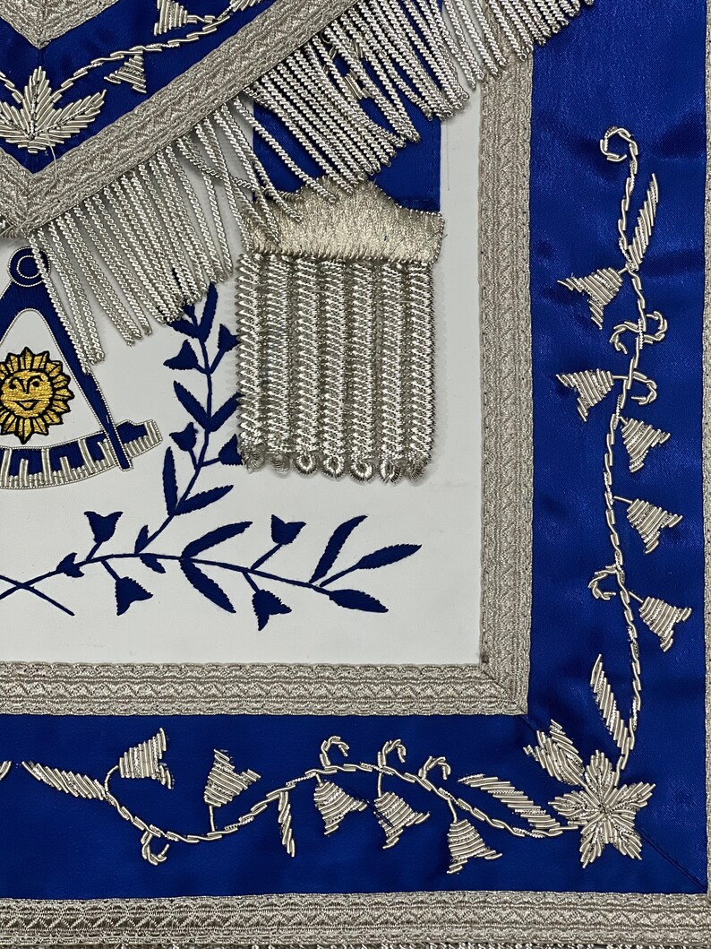 MASONIC REGALIA PAST Master Apron Bluesilvertop Quality - Etsy