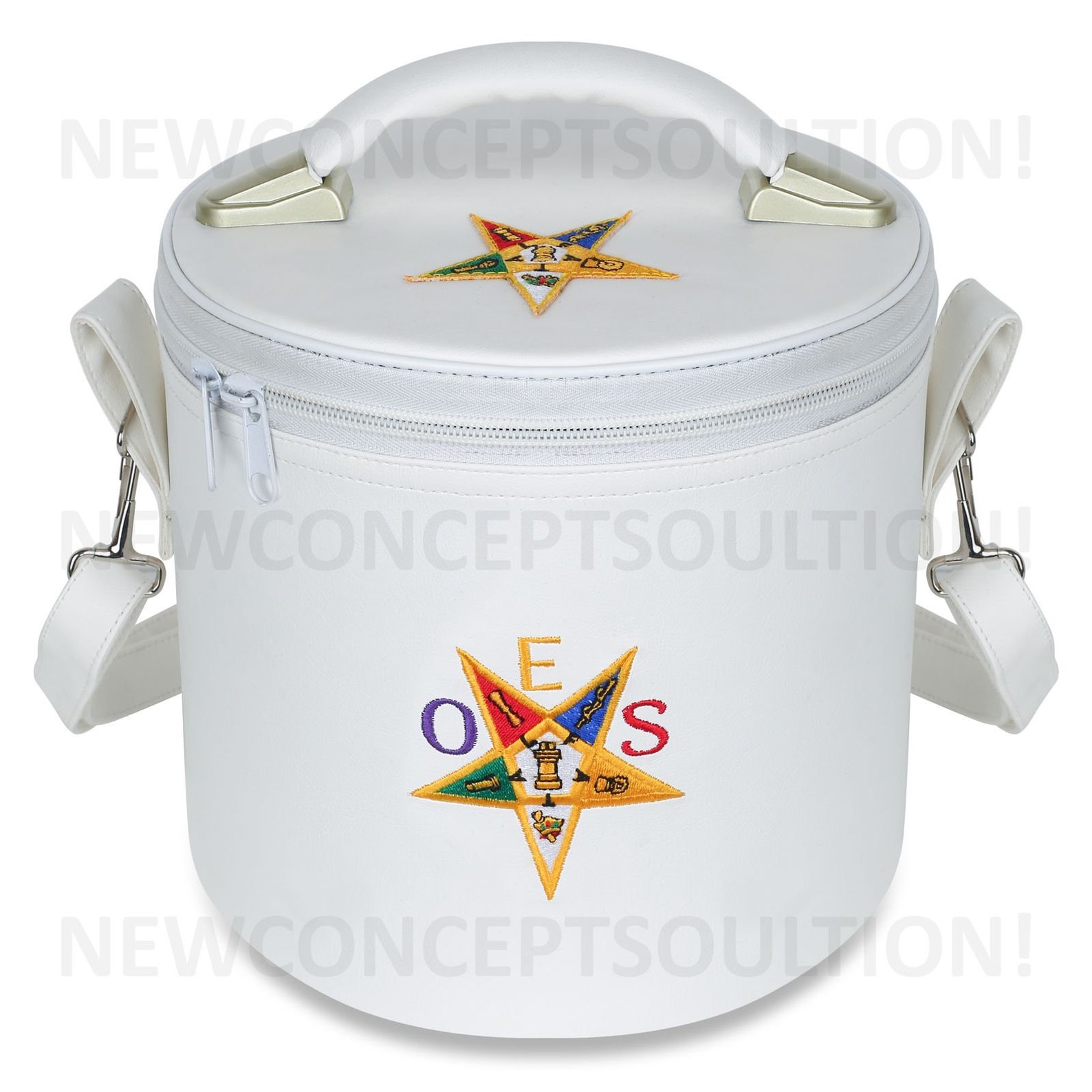 Masonic OES Crown, Fez Case Order of Eastern Star White Fez Cap for ...