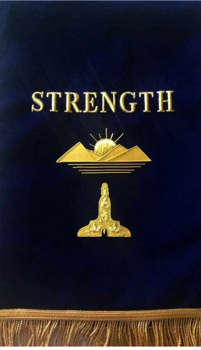 Masonic Blue Lodge Pedestal Covers Set of Three Hand Embroidered - Etsy