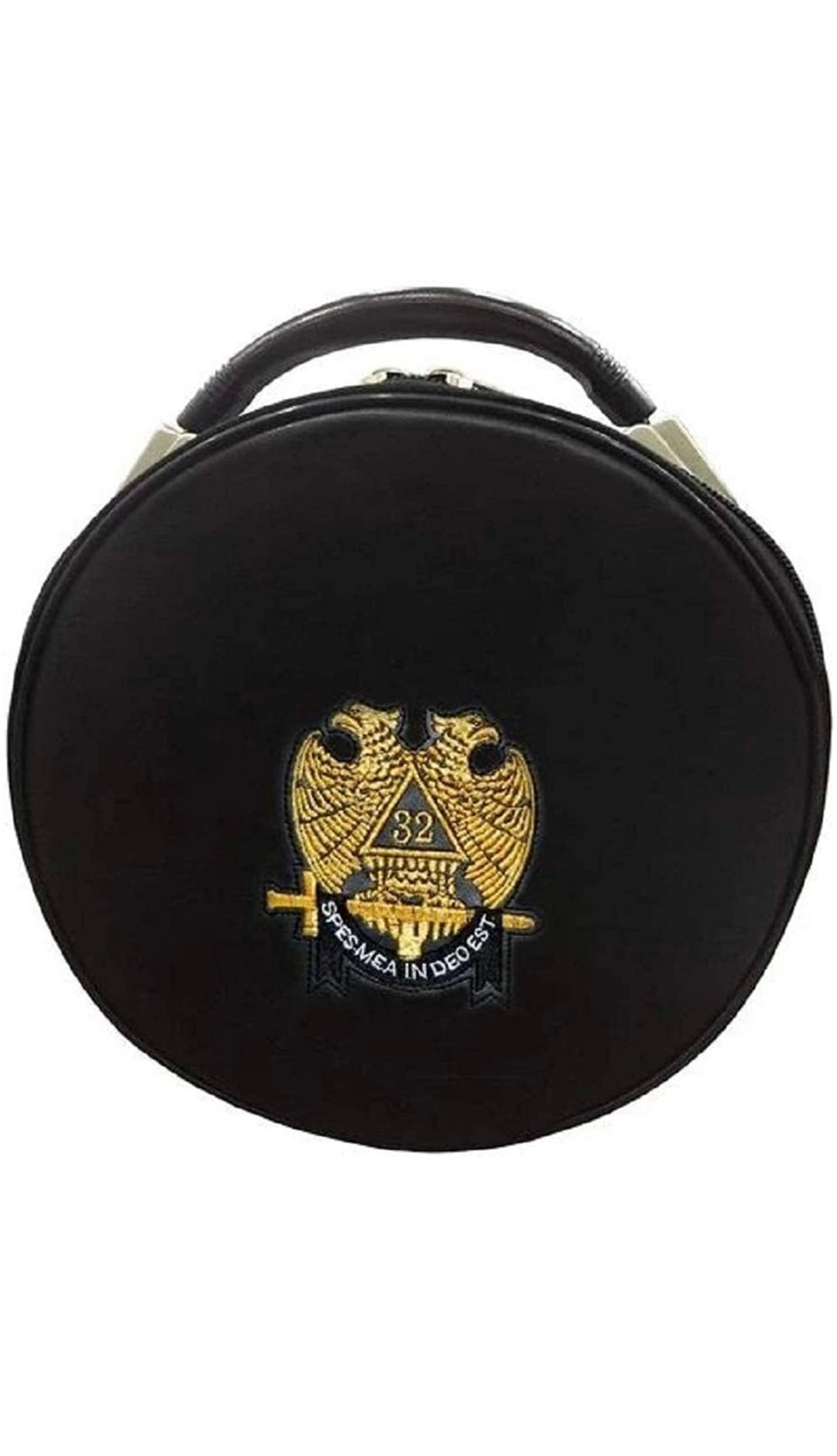 Masonic Hat Case: Scottish Rite Freemason Regalia, Black Imitation ...