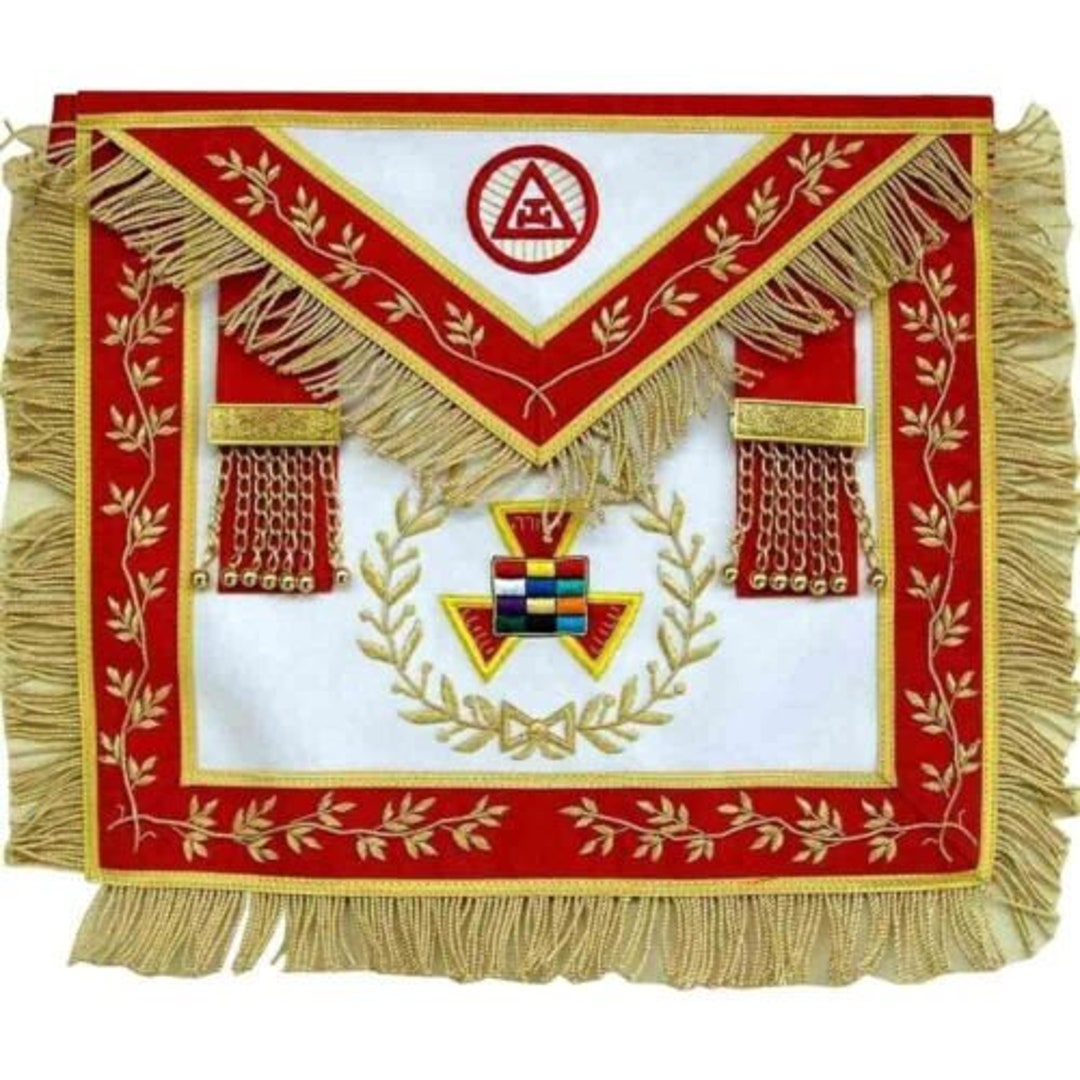 Masonic Regalia Royal Arch Grand Past High Priest Apron Set 5 Item Set ...