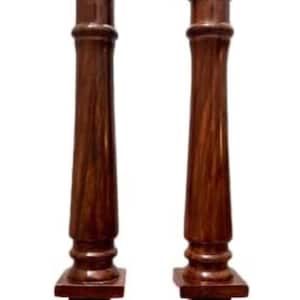 Masonic Regalia Wooden Free Mason Wood Columns Senior Warden and Junior ...