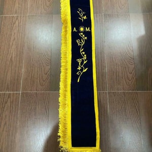 MASONIC HAND EMBROIDERED Associate Matron A.m Oes Sash - Etsy