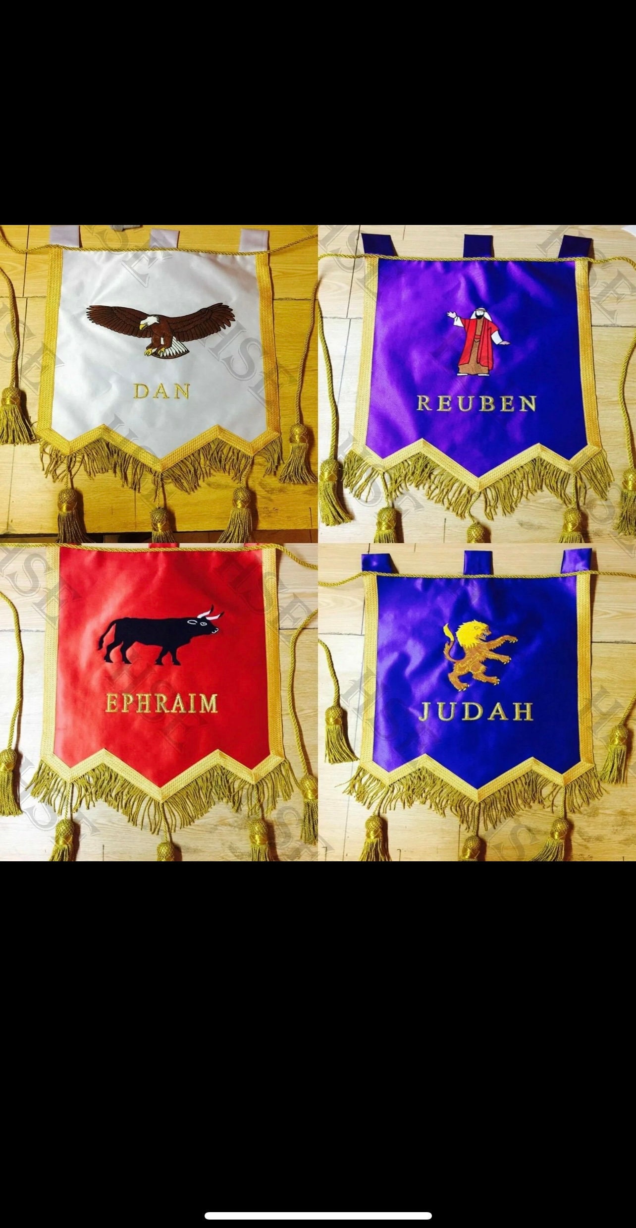 MASONIC Royal Arch Veil Banners 4 Pcs SET - Etsy