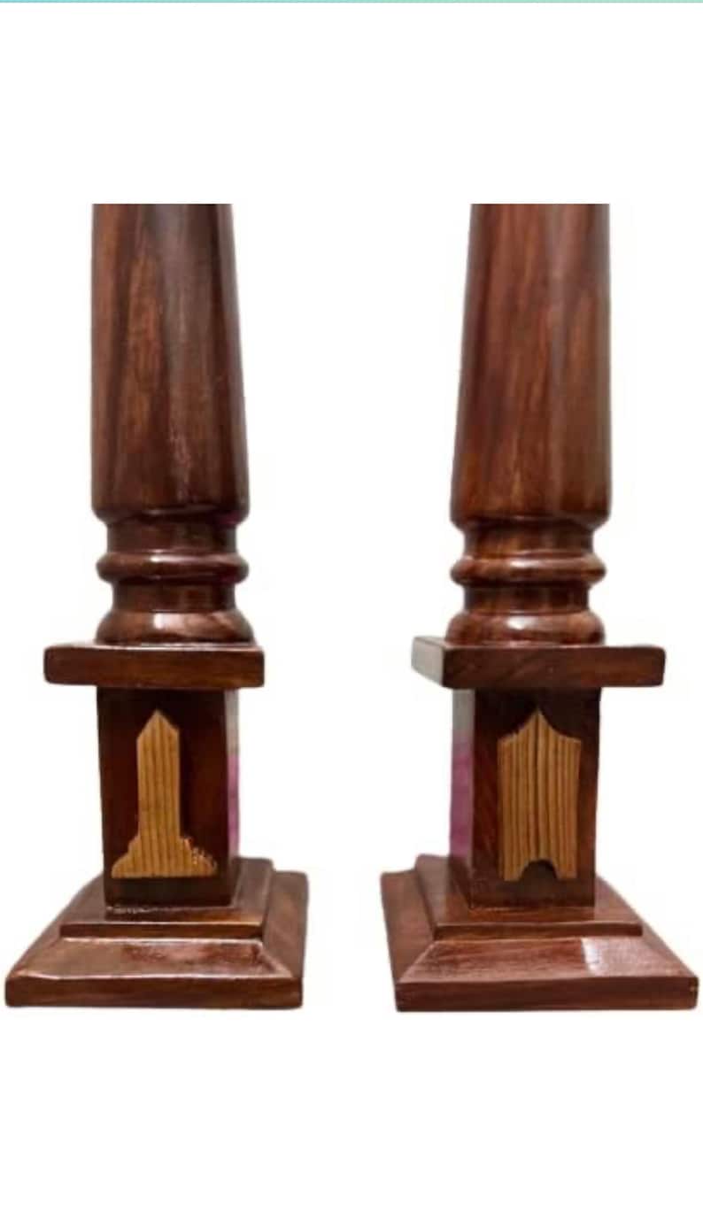 Masonic Regalia Wooden Free Mason Wood Columns Senior Warden and Junior ...